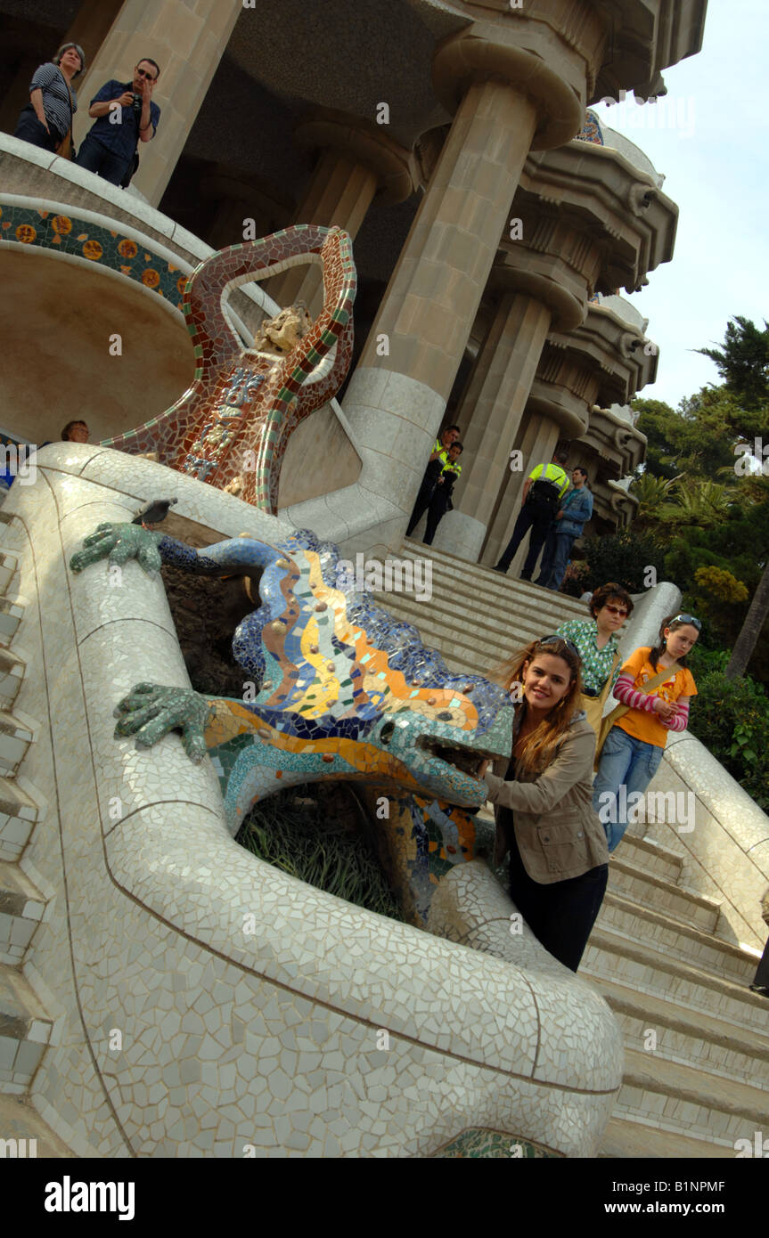 Salamander park guell barcelona hi-res stock photography and images - Alamy