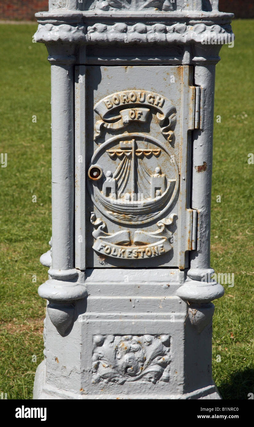 Coat of arms of Folkestone Borough council, Kent, England Stock Photo ...