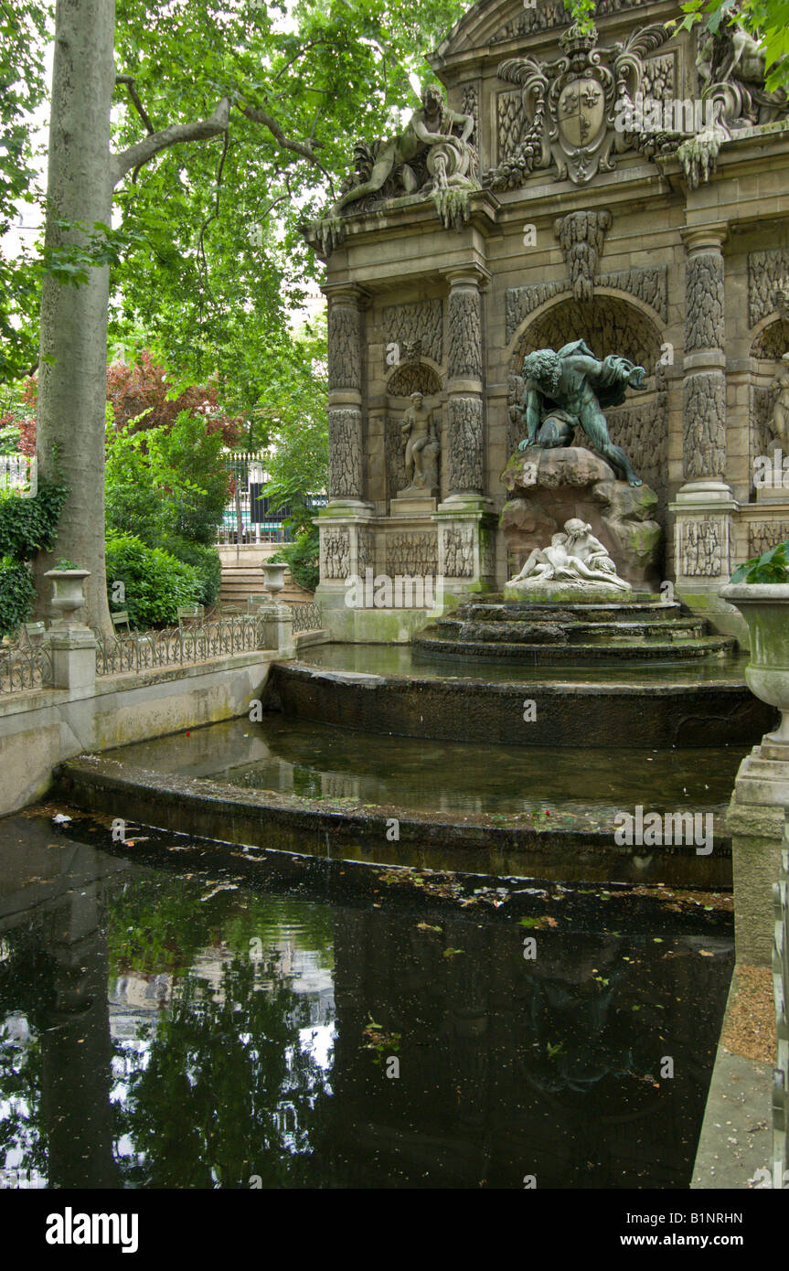 The Medici Fountain Luxembourg Gardens Paris France Stock Photo - Alamy