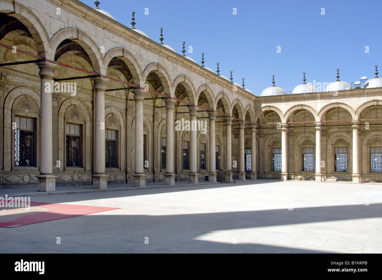 The courtyard of the Mosque of Mohammad Ali or the Alabaster mosque at ...