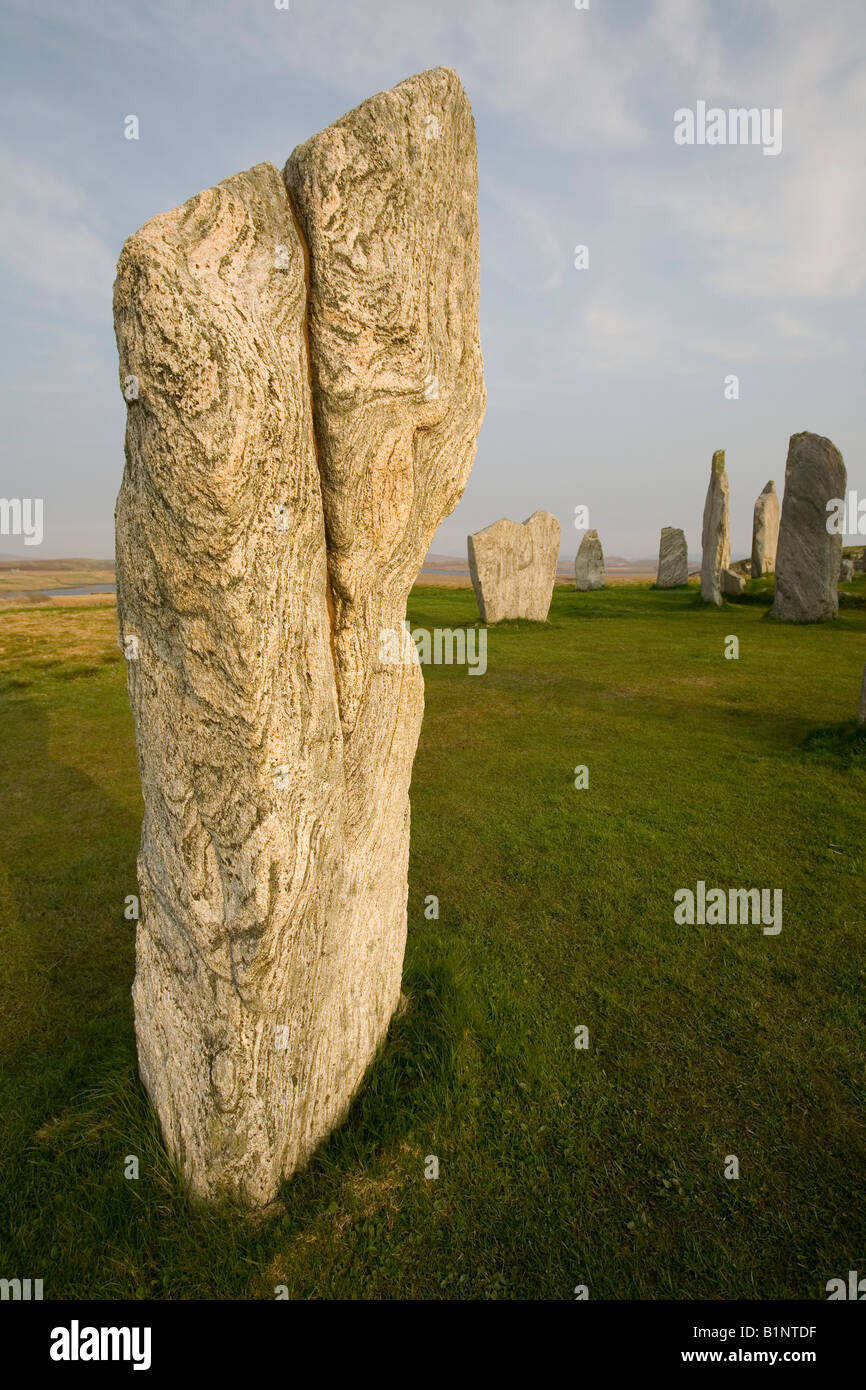 Standing stone at Callanish, Isle of Lewis Stock Photo - Alamy