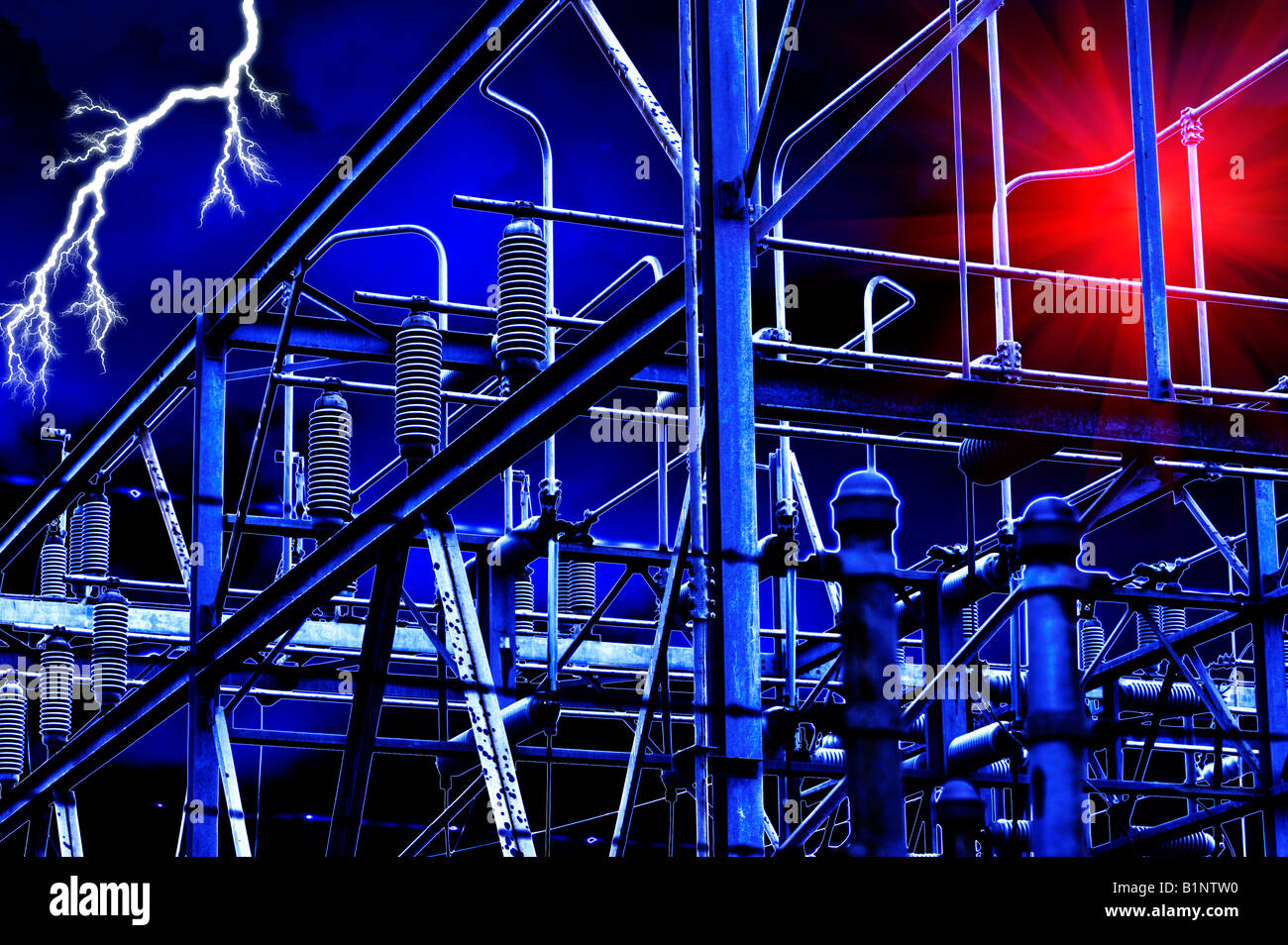 Substation Night High Resolution Stock Photography and Images - Alamy