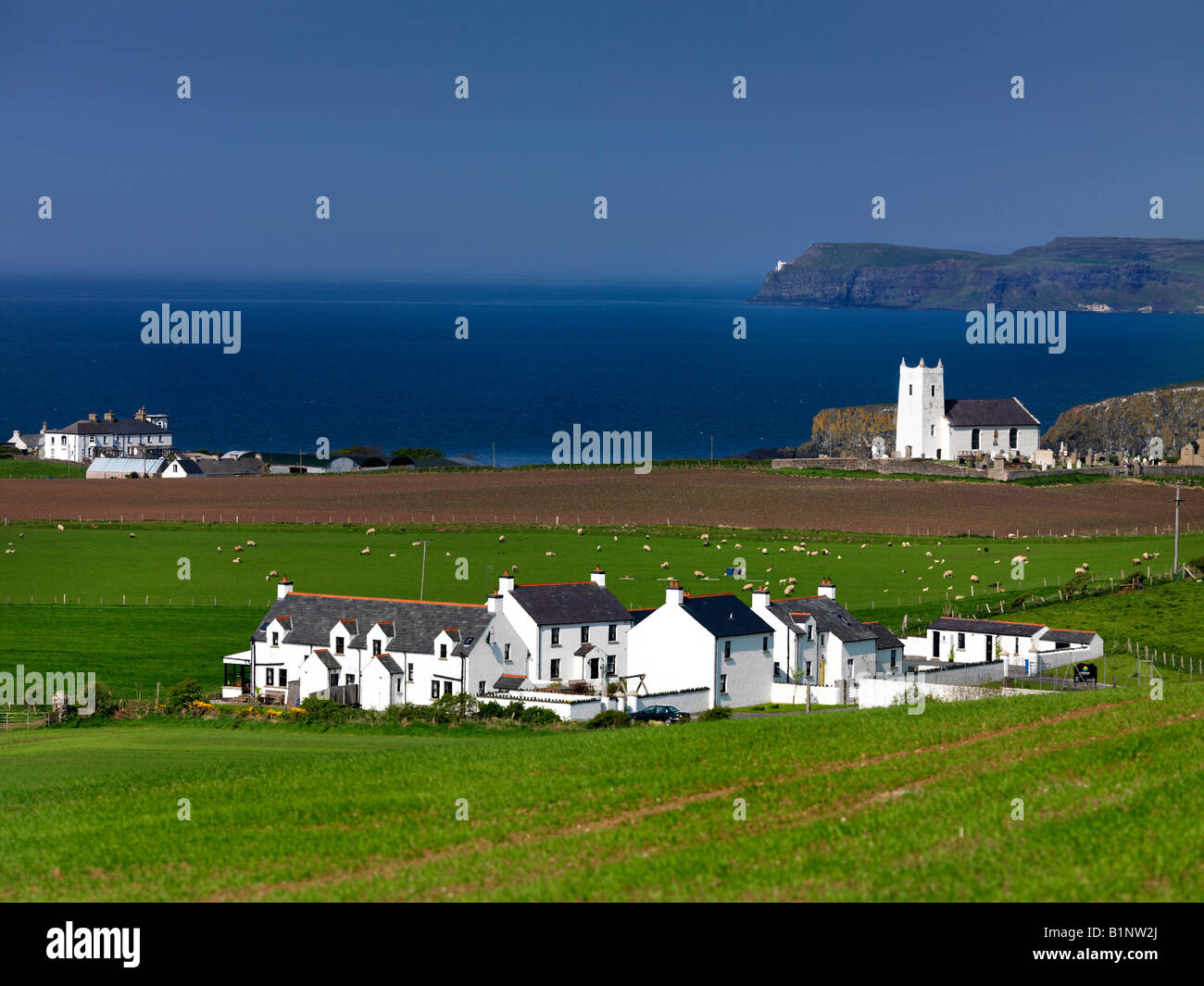 Ballintoy Church Co Antrim Northern Ireland Stock Photo - Alamy