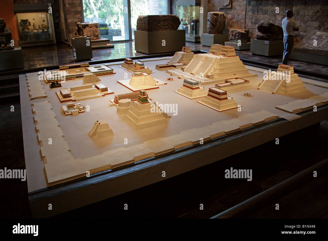 Model of the Ancient Aztec City of Tenochitlan, the Site of Modern Day ...