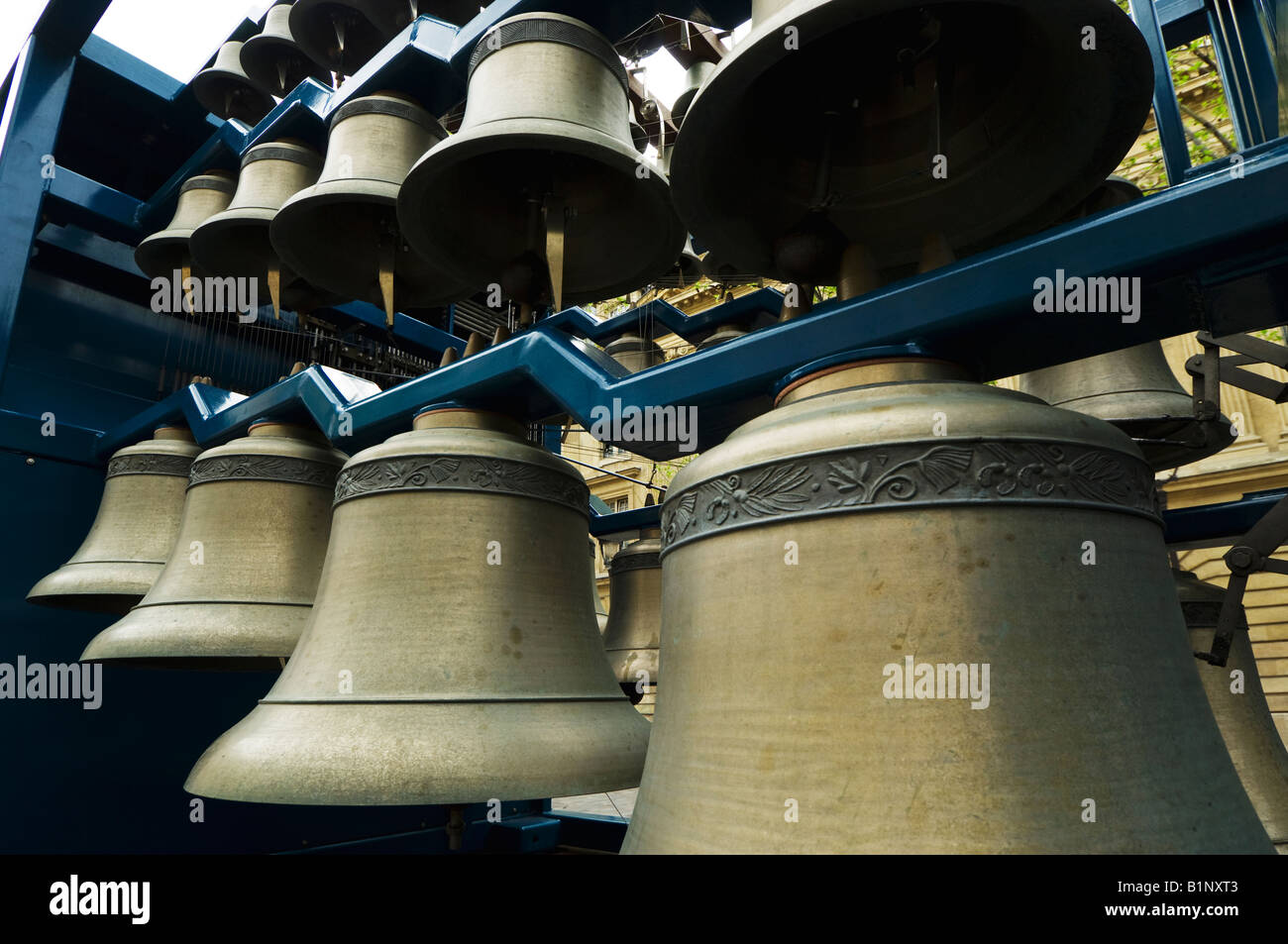 Bells in a square in Paris Stock Photo - Alamy