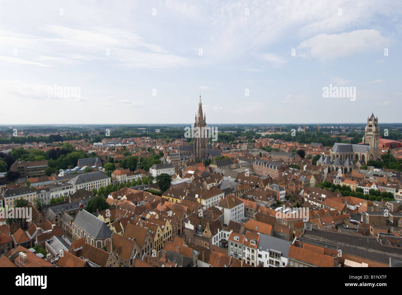 Aerial view brugge hi-res stock photography and images - Alamy