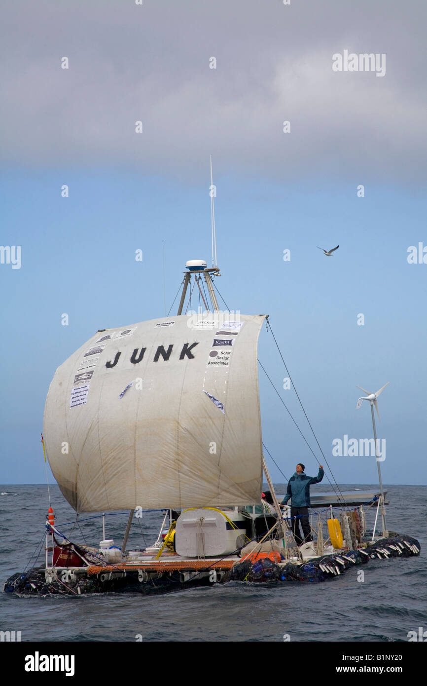 Algalita Junk raft sails from Long Beach to Hawaii to bring attention ...