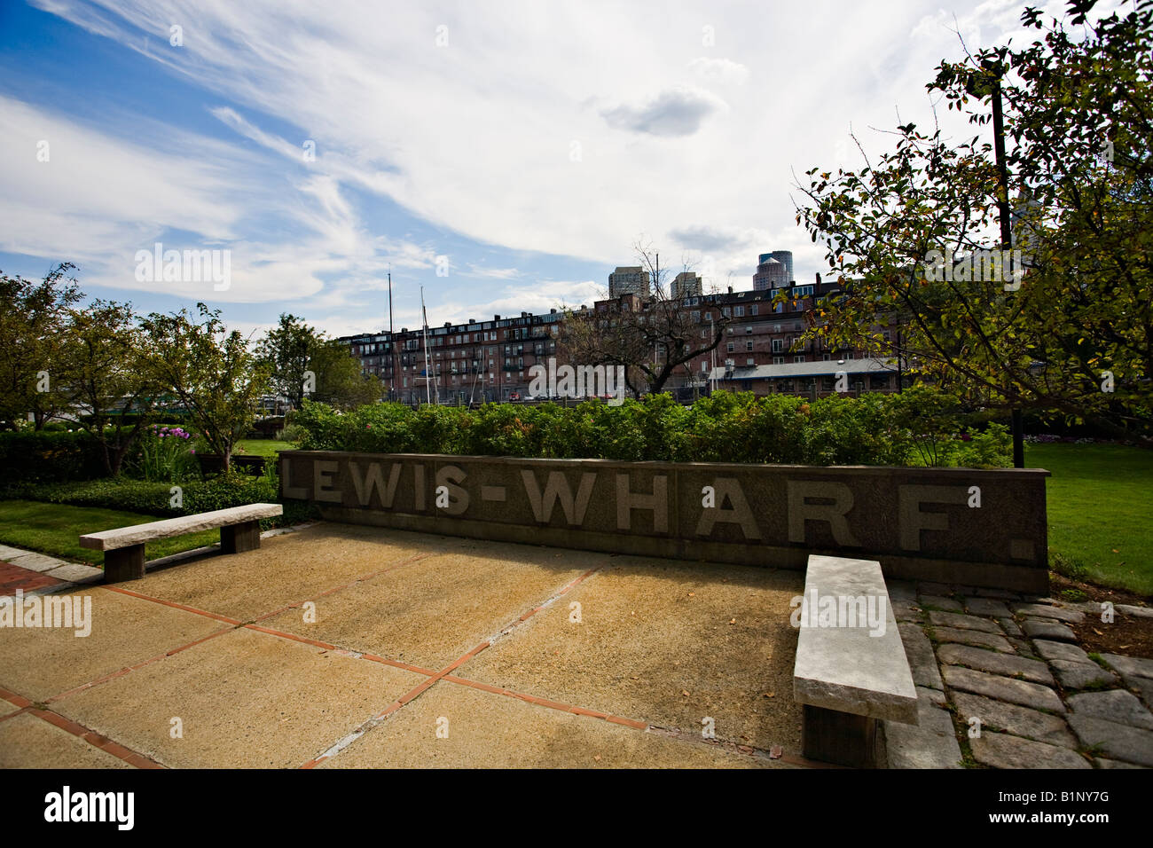 Lewis Wharf, Boston Harborwalk, Boston, MA, USA Stock Photo - Alamy