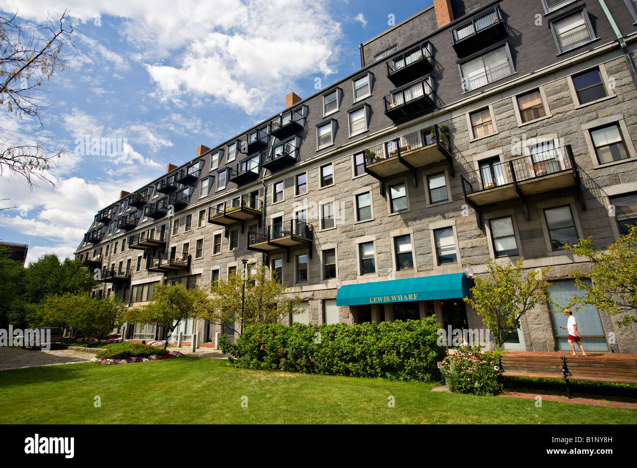 Lewis Wharf, Boston Harborwalk, Boston, MA, USA Stock Photo - Alamy