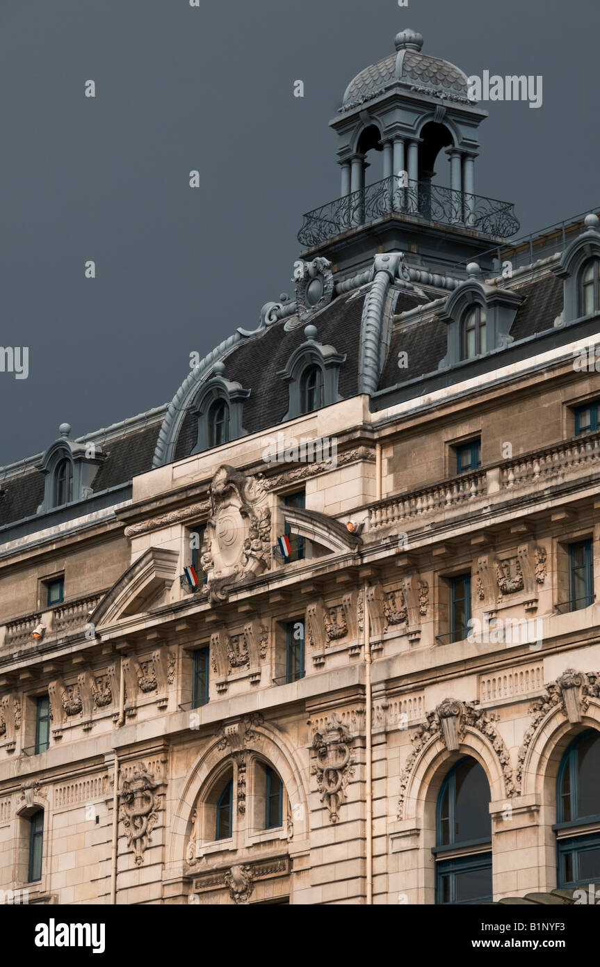 Musée d'Orsay facade and tower (Orsay), Paris Stock Photo - Alamy