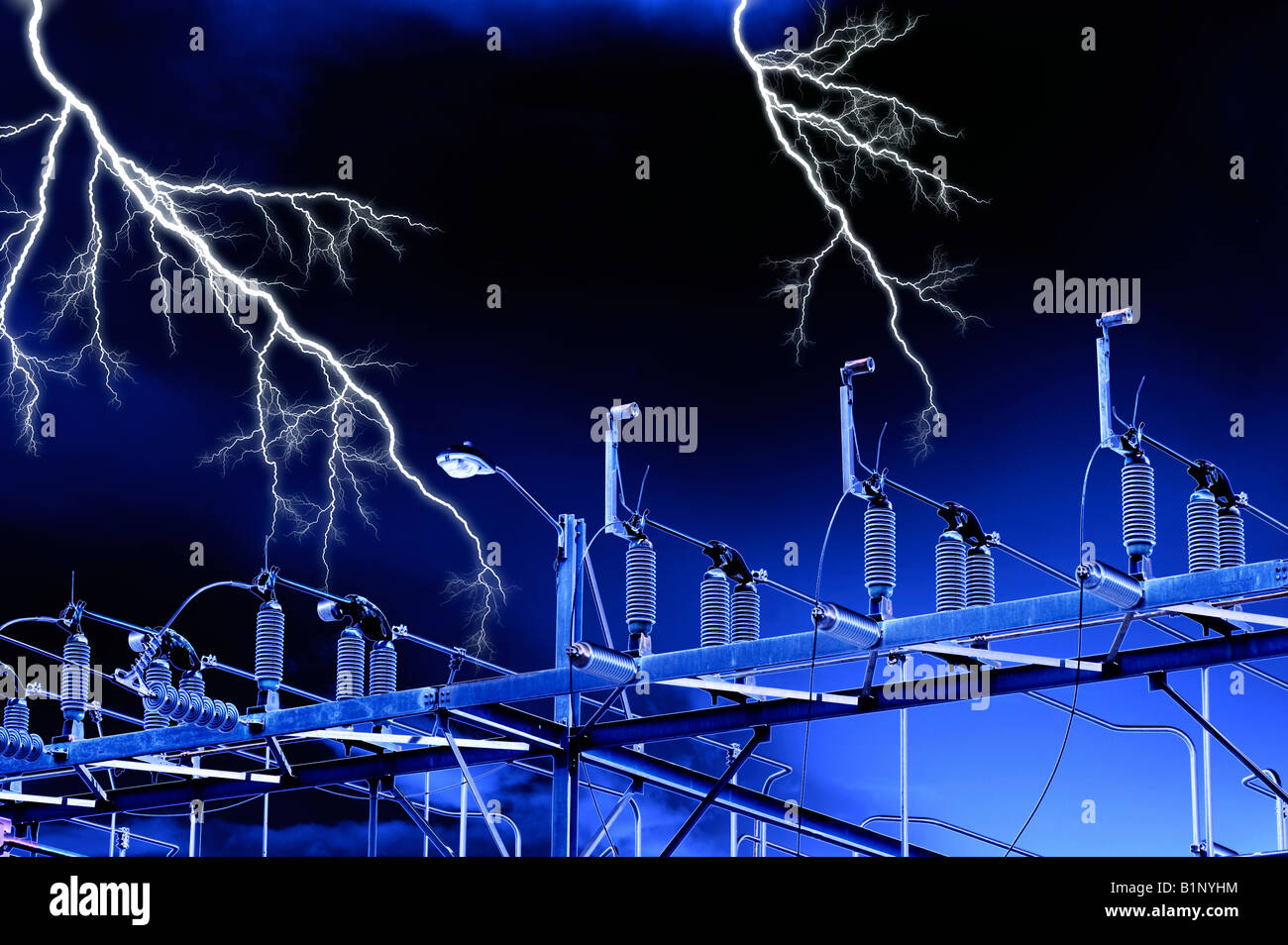 Substation Night High Resolution Stock Photography and Images - Alamy