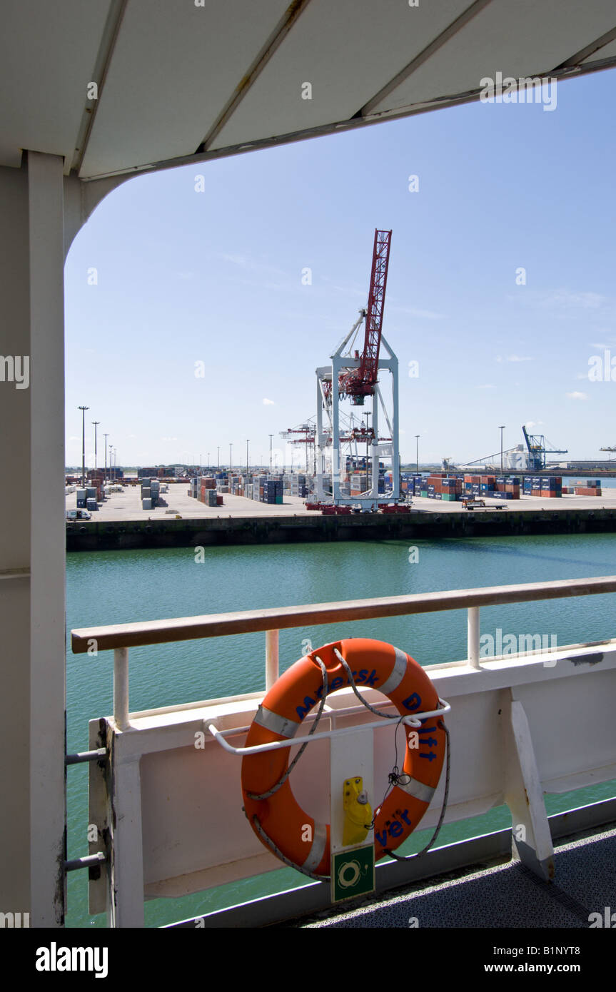 Containers at Dunkerque port France Stock Photo - Alamy
