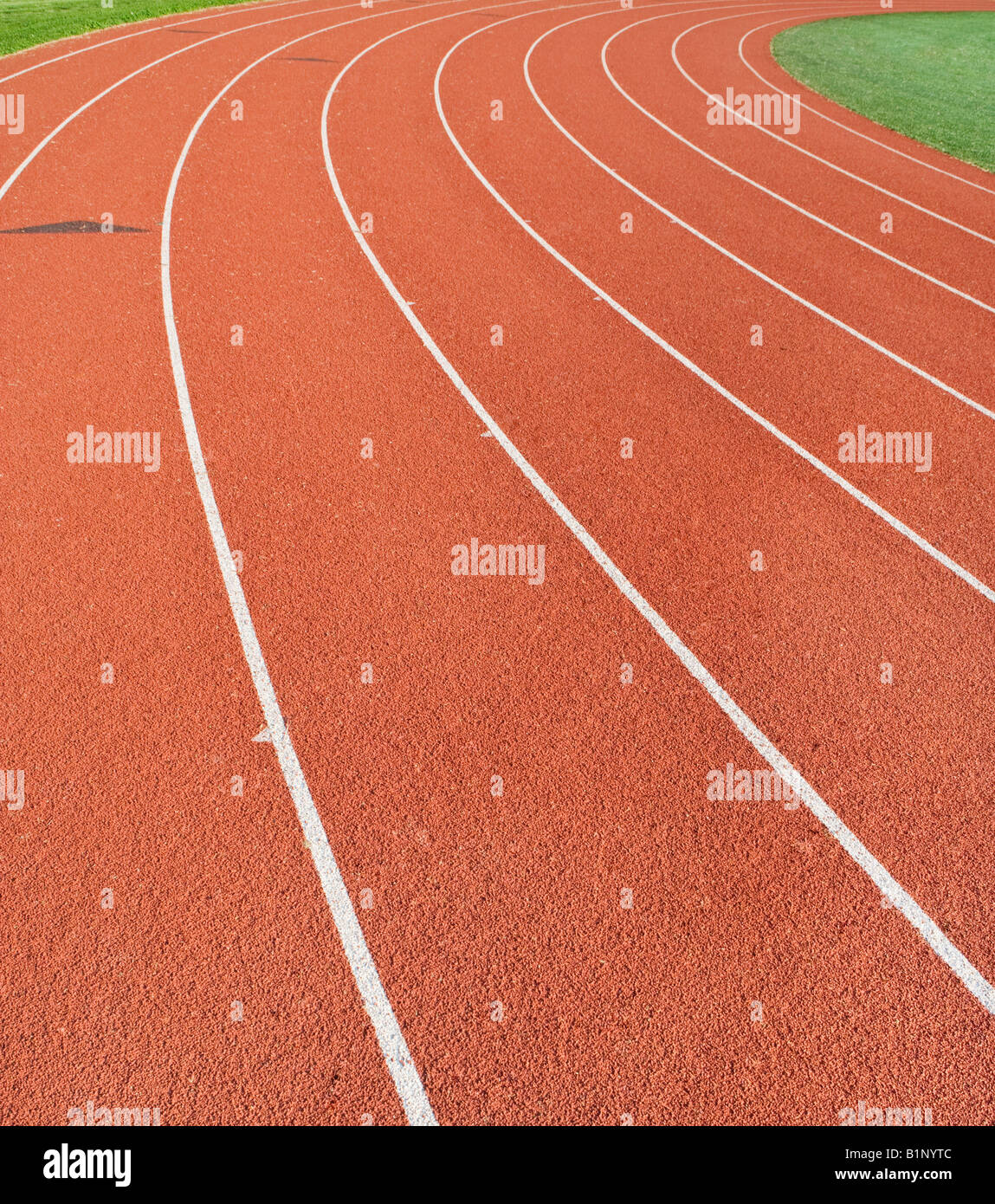 A track used for running, jogging, races and track and field events ...