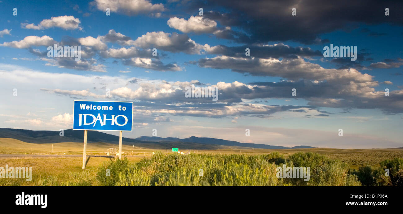 Welcome to Idaho sign Stock Photo - Alamy