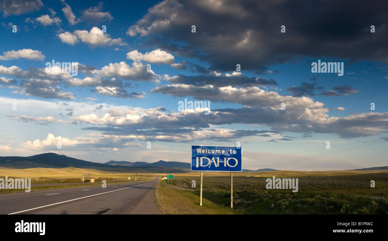 Welcome to Idaho sign Stock Photo - Alamy