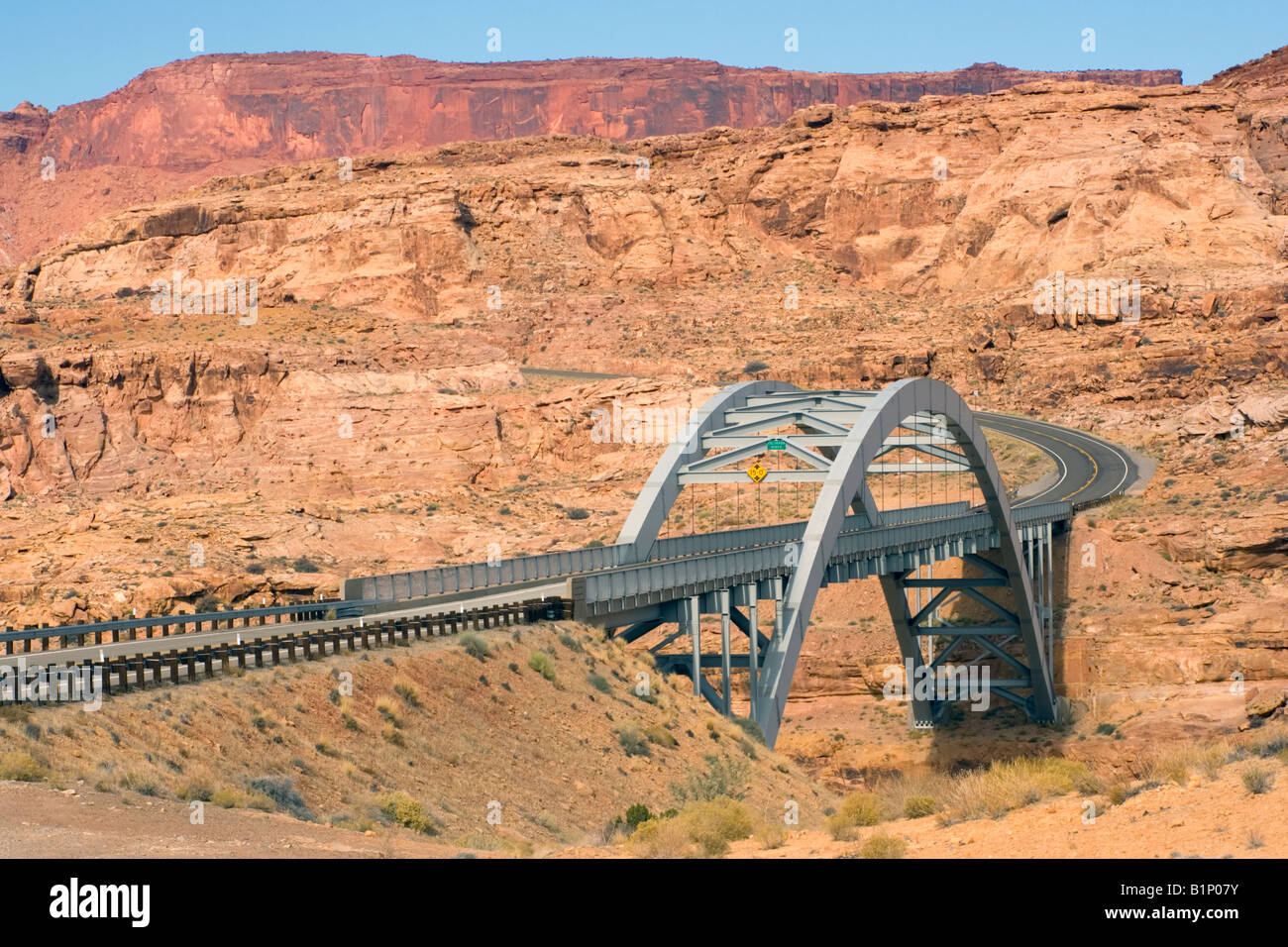 Bridge Above Canyon, Utah Stock Photo - Alamy