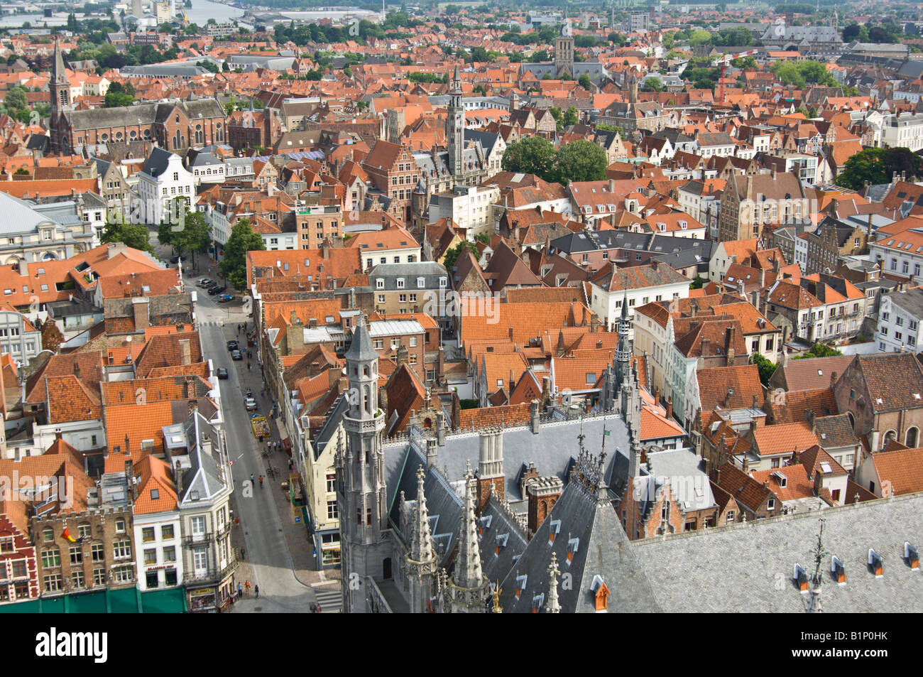 Brugge aerial hi-res stock photography and images - Alamy