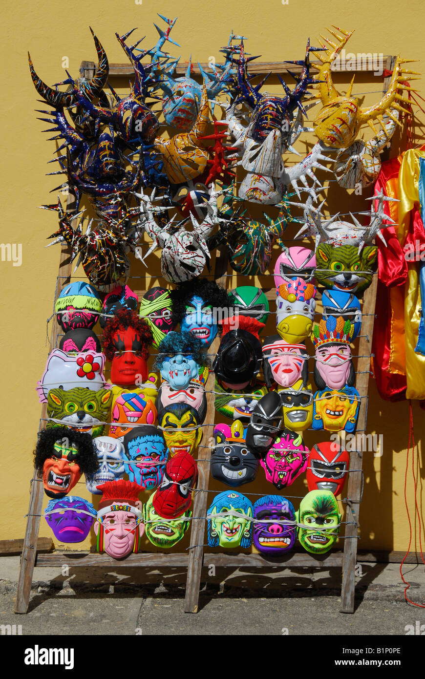 Carnaval masks in Puerto Plata, Dominican Republic Stock Photo - Alamy