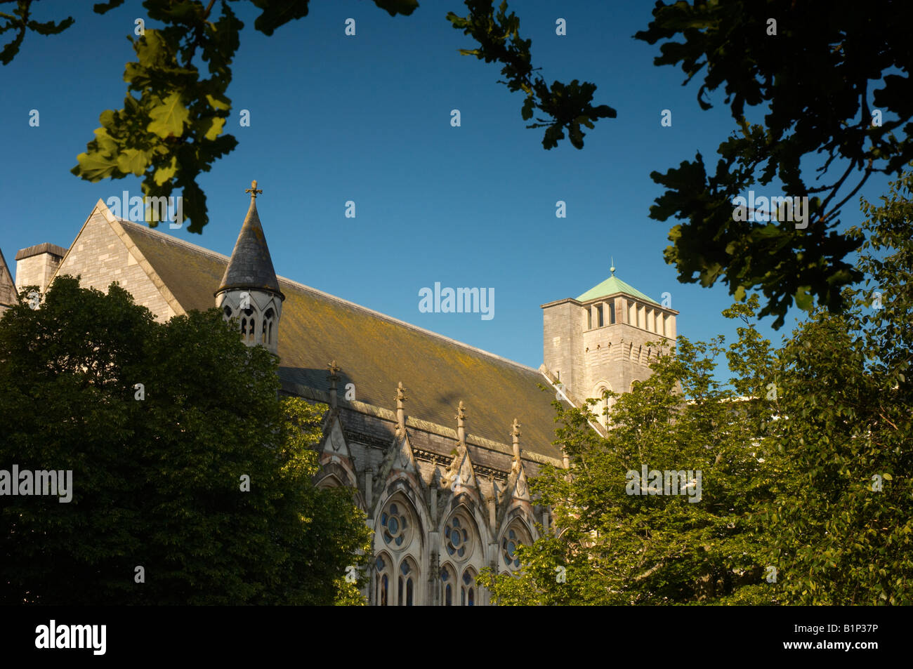 The ornate Gothic Guildhall on Royal Parade in Plymouth Devon UK Stock ...