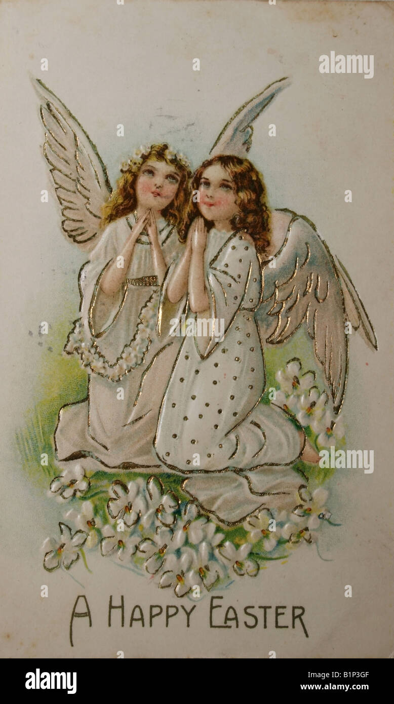 Victorian easter card hi-res stock photography and images - Alamy