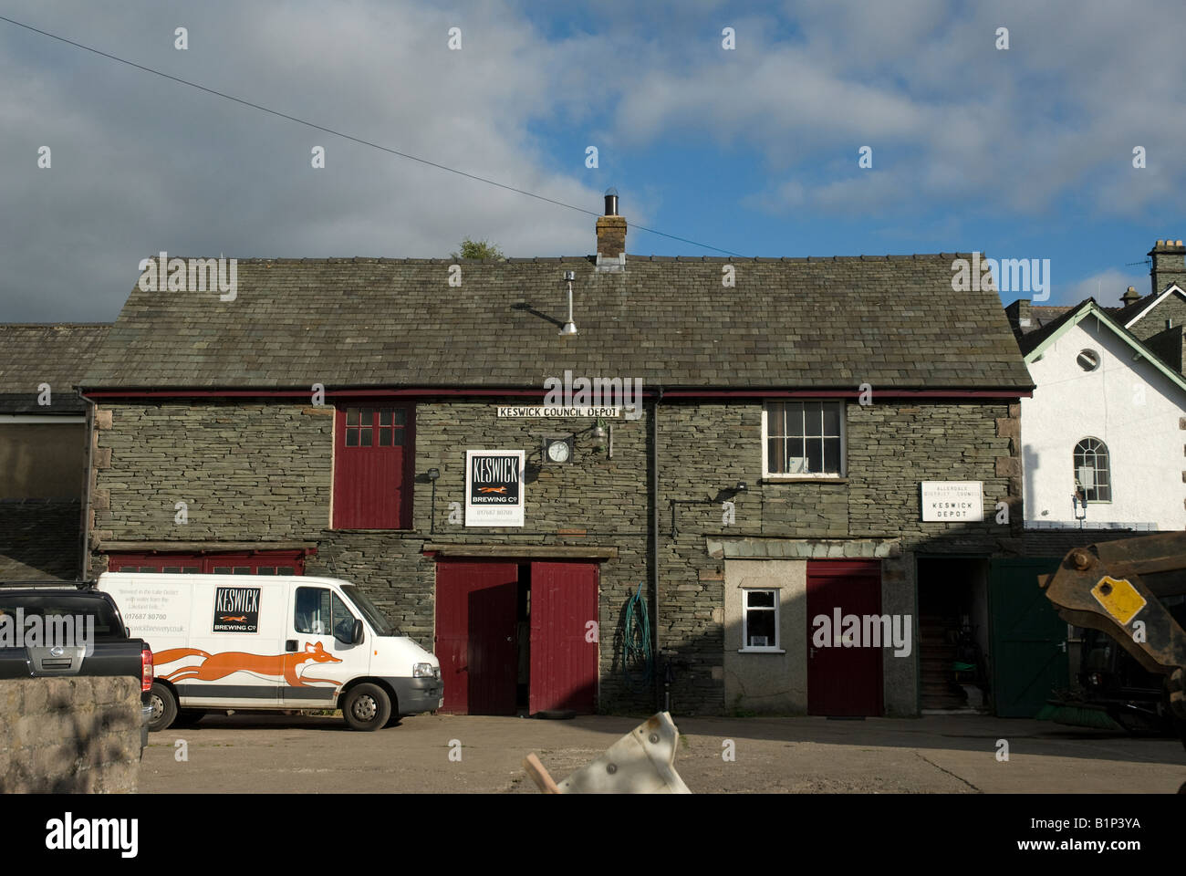 Keswick micro brewery, Cumbria Stock Photo - Alamy