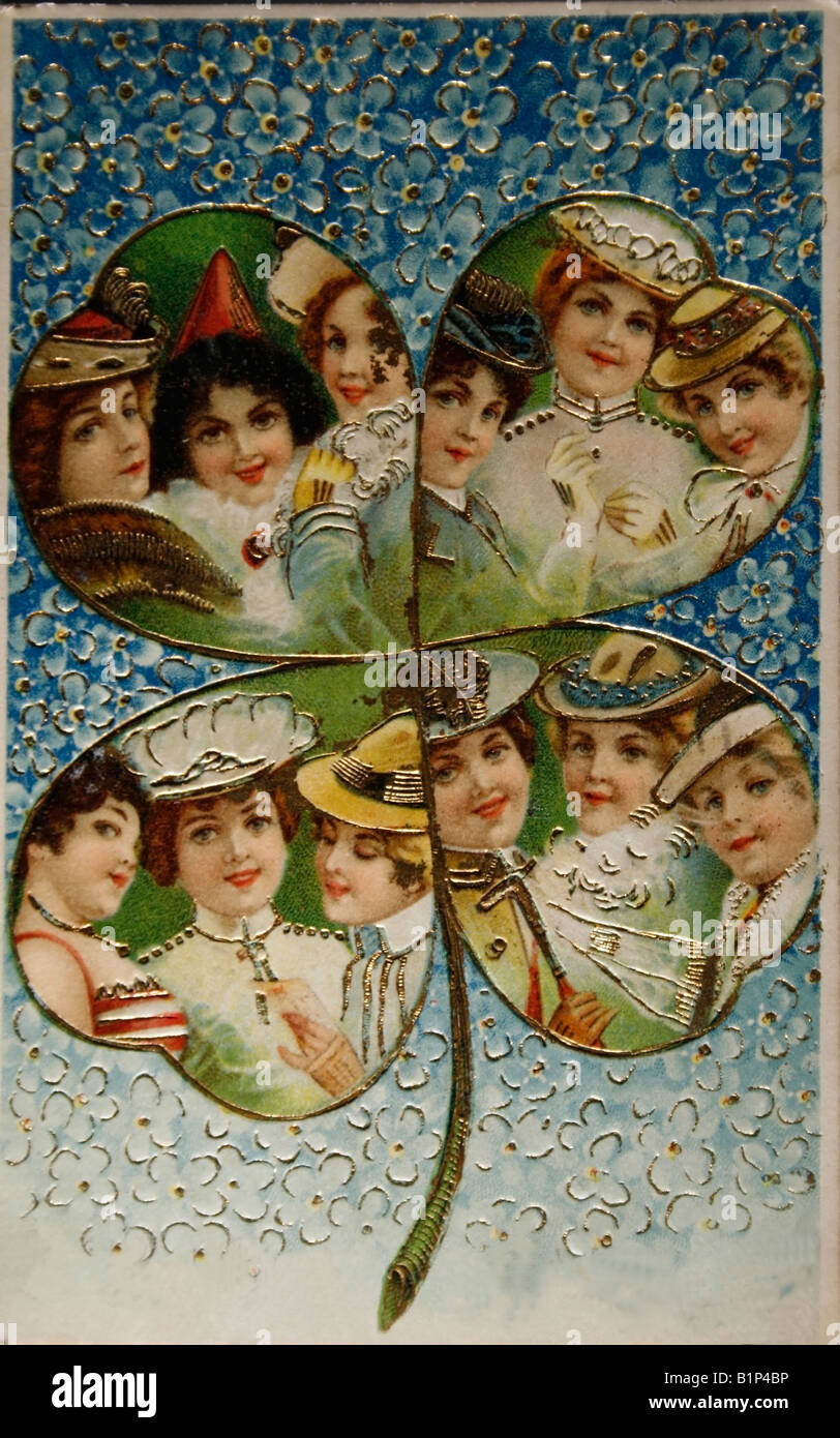 Illustrated postcard hi-res stock photography and images - Alamy