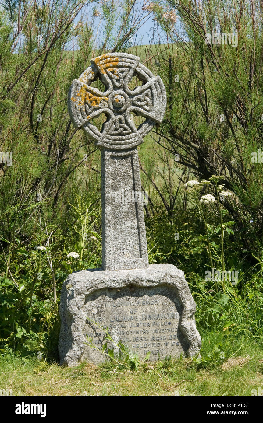 Christianity celtic carved granite stone celtic cross cornish cornwall ...