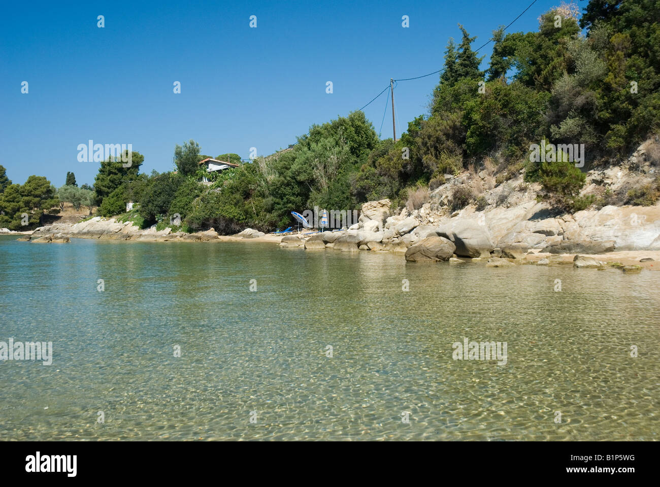 Kolios Bay Skiathos Greece Stock Photo - Alamy