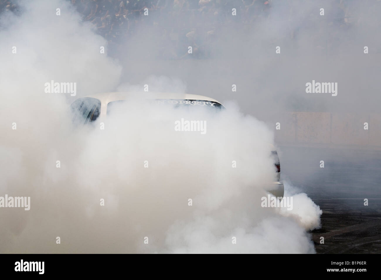 Australian Holden Commodore performs a massive tire smoking burnout at ...
