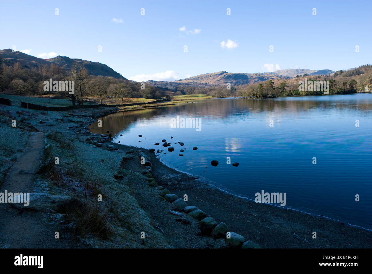 Rydal water, lake district frost hi-res stock photography and images ...