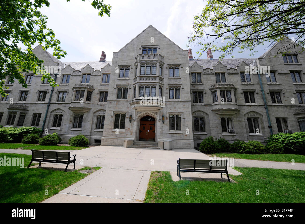 Elliot Hall at Ball State University in the City of Muncie Indiana IN ...
