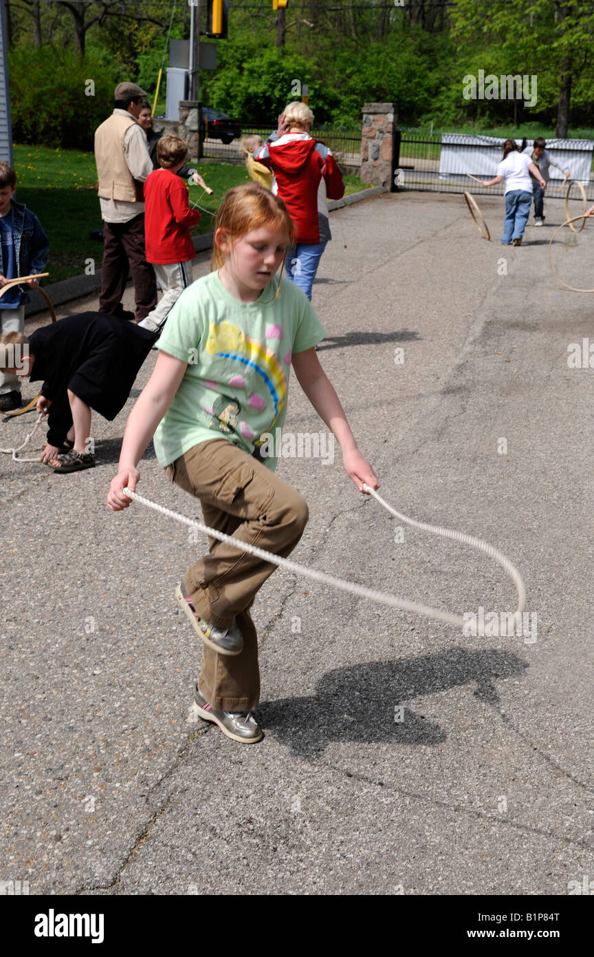 Children Skipping Rope Stock Photos & Children Skipping Rope Stock ...
