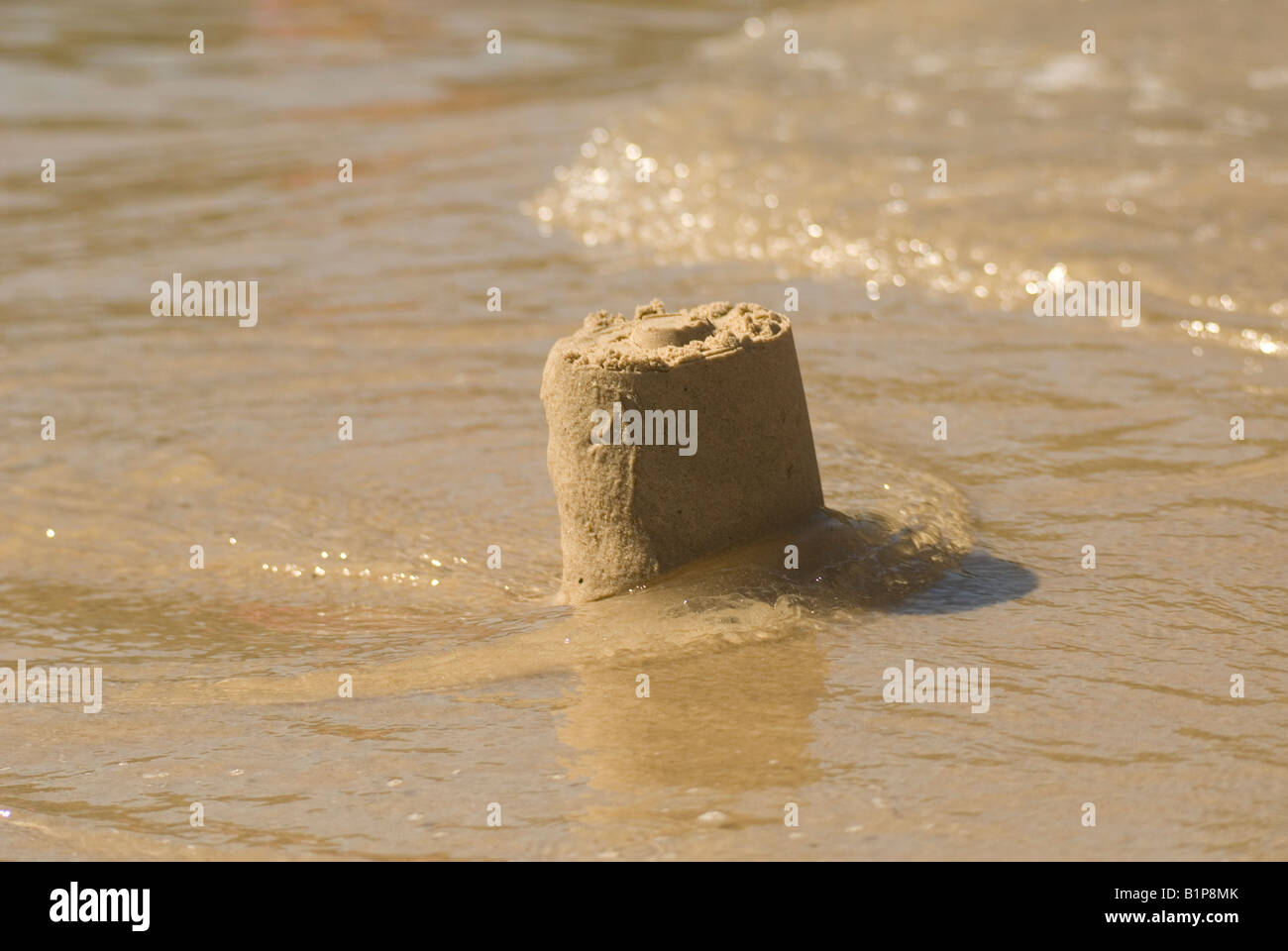 Water erosion sand castle hi-res stock photography and images - Alamy
