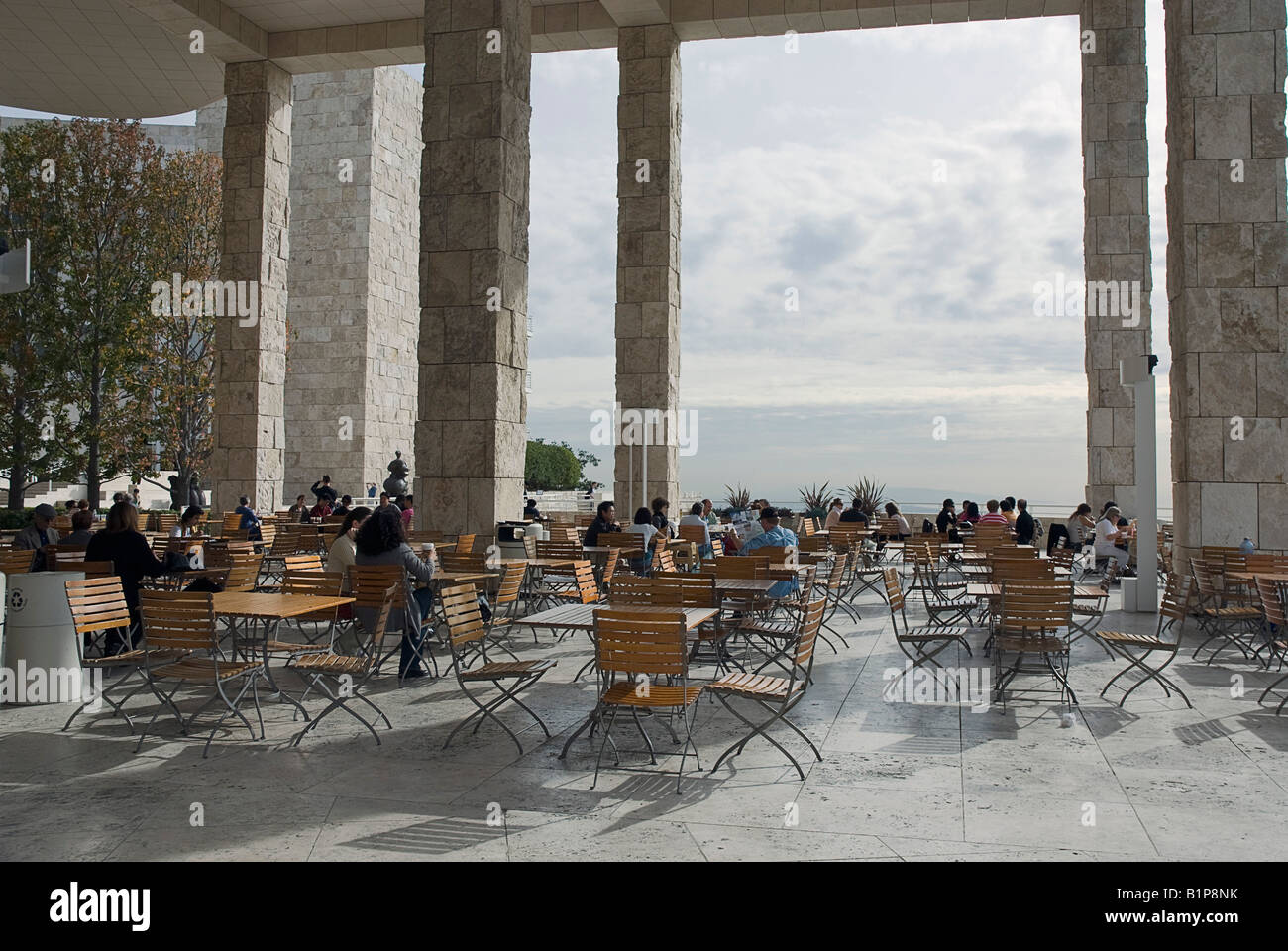 Cafe at Getty Center Los Angeles California Stock Photo - Alamy