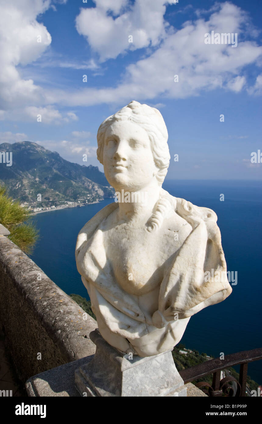 Statue Villa Cimbrone Ravello Amalfi Coast Campania Italy Stock Photo ...