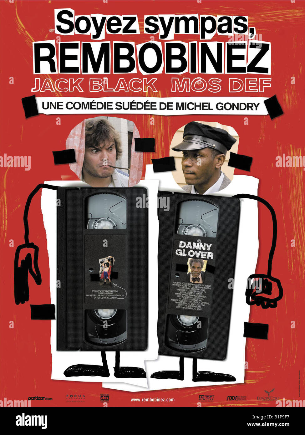 Be kind rewind 2008 director Michel Gondry movie poster fr Stock Photo ...