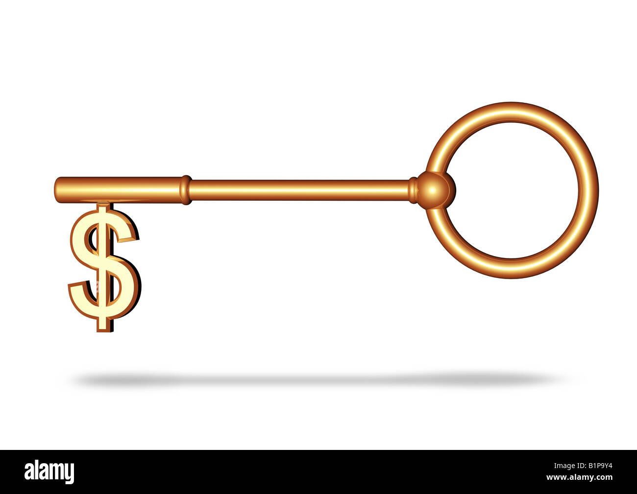 key with dollar sign Schluessel mit Dollarzeichen als Schluesselbart ...