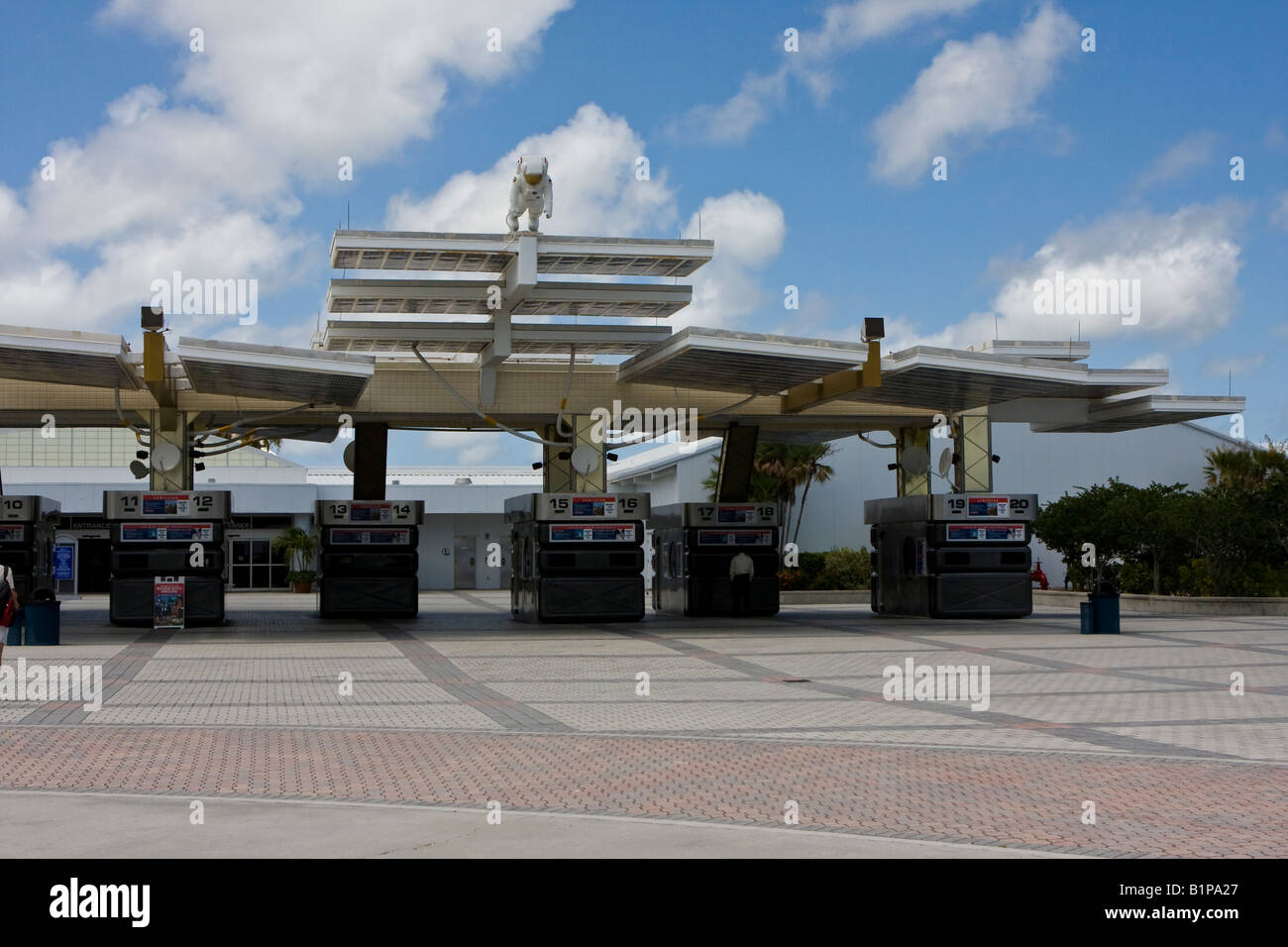 Ticket Entrance area of the John F Kennedy Space Visitors Center in ...