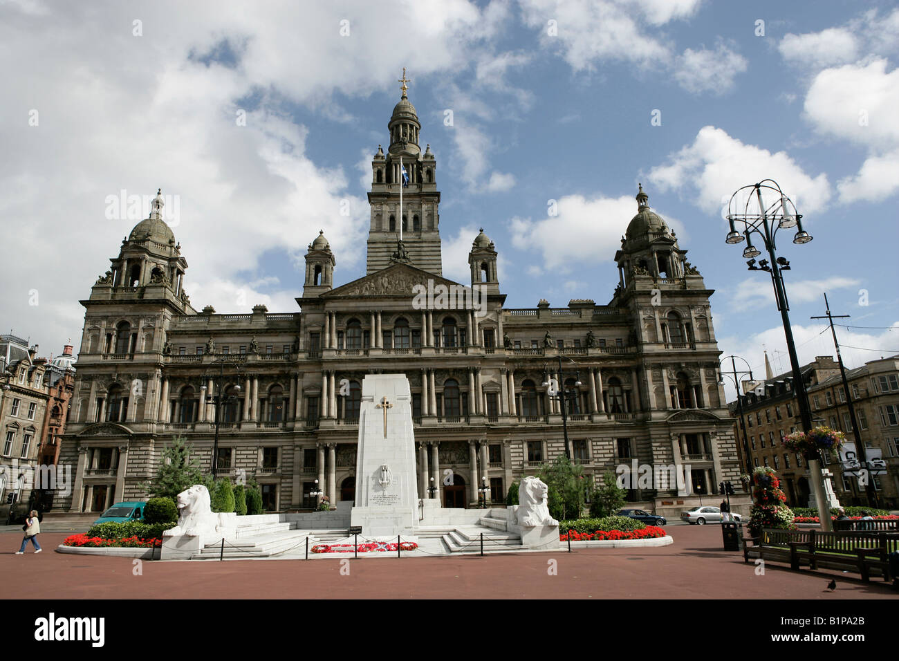 City of Glasgow, Scotland. The Cenotaph First World War Memorial in ...