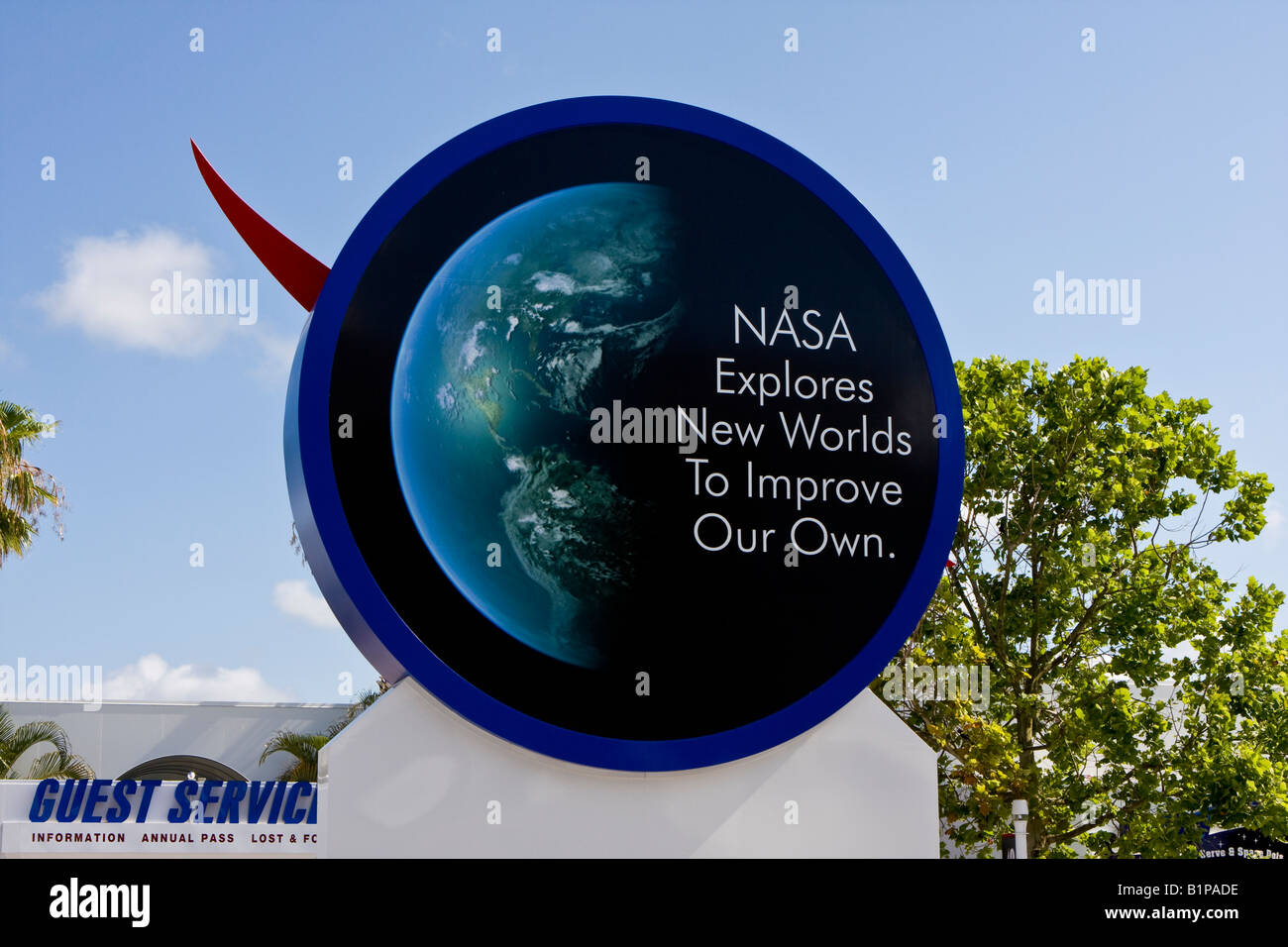 NASA World Sign at the John F Kennedy Space Center Cape Canaveral ...