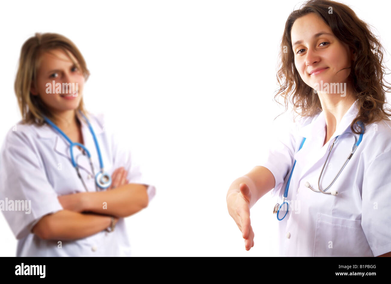 Doctors are saluting Stock Photo - Alamy