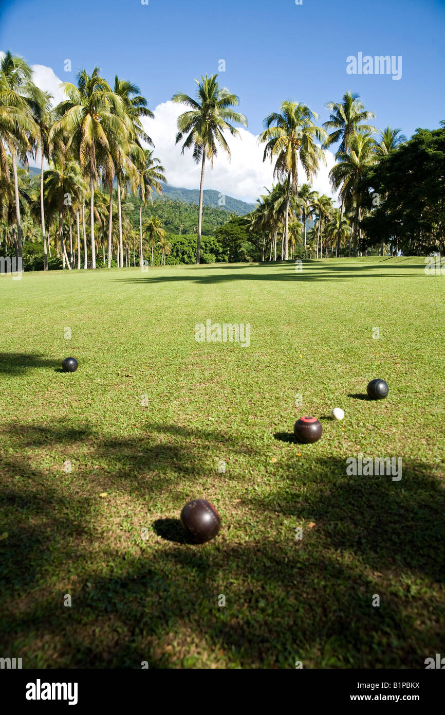 Lawn bowling Taveuni Estates Taveuni Fiji Stock Photo - Alamy