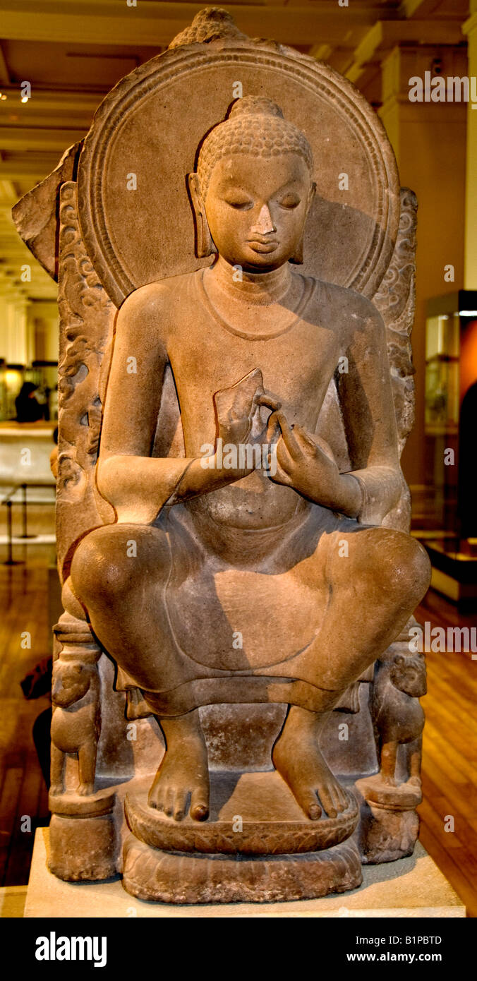 Buddha Sarnath north india Gupta 435 AD Museum Stock Photo - Alamy