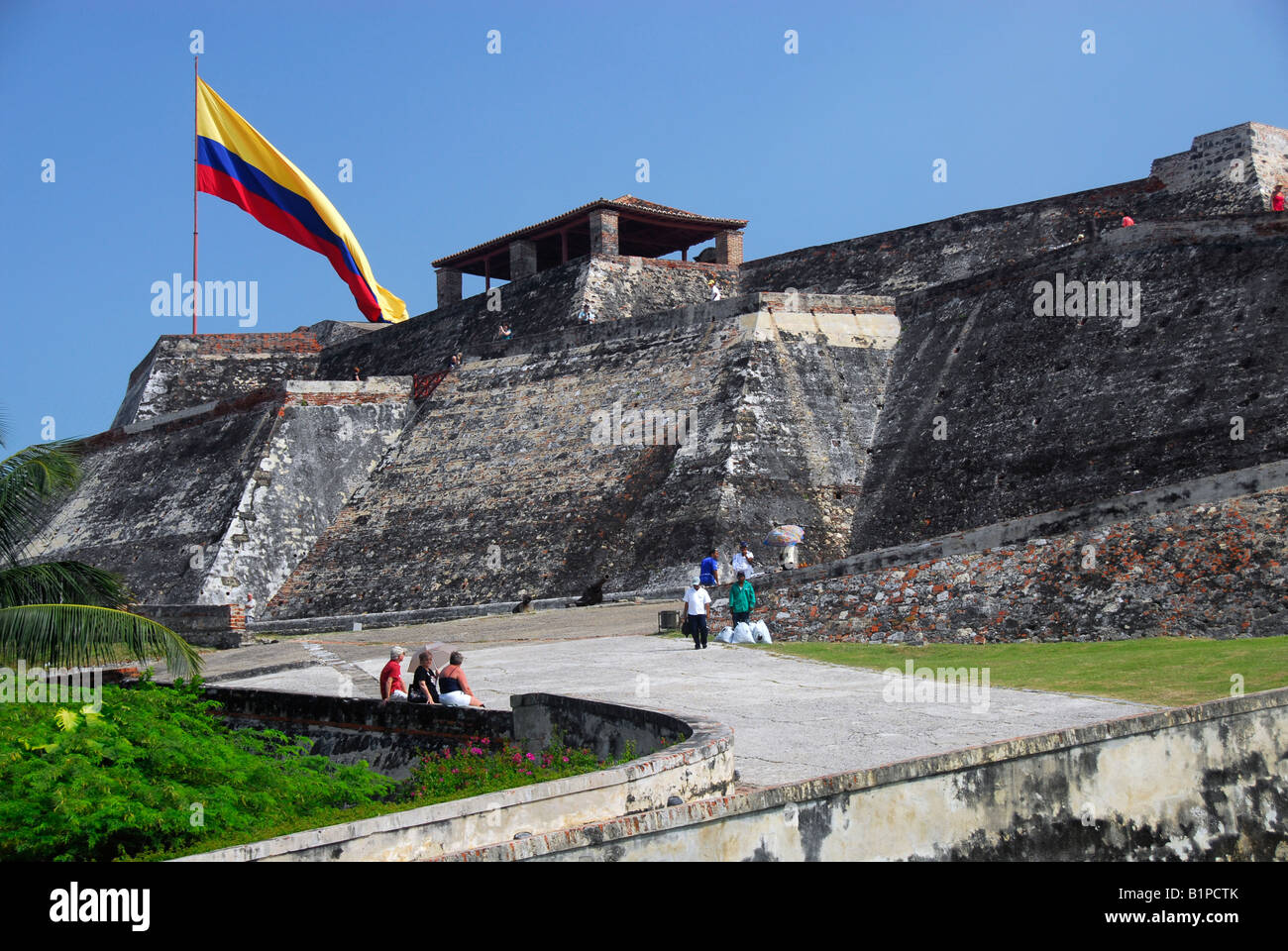 San Felipe Fort in Cartagena, Colombia Stock Photo - Alamy