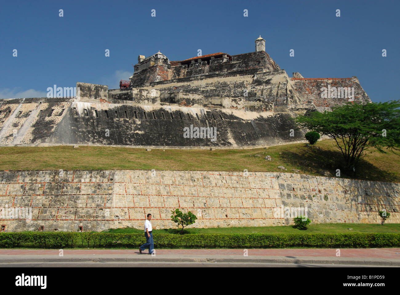 San Felipe Fort in Cartagena, Colombia Stock Photo - Alamy