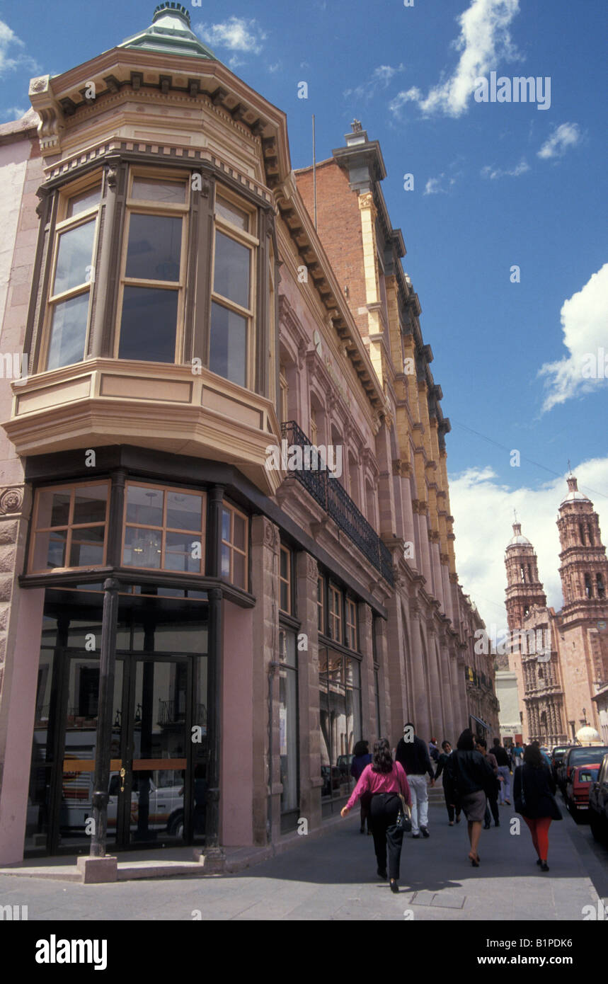 Victorian and Spanish colonial architecture on the main street in the ...