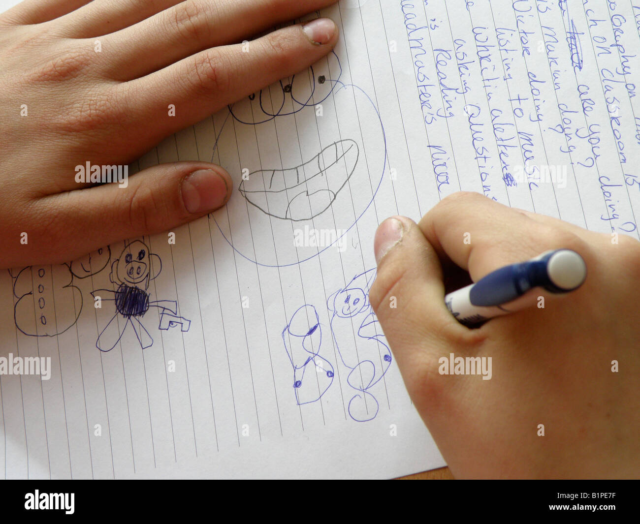 student in language class Stock Photo - Alamy