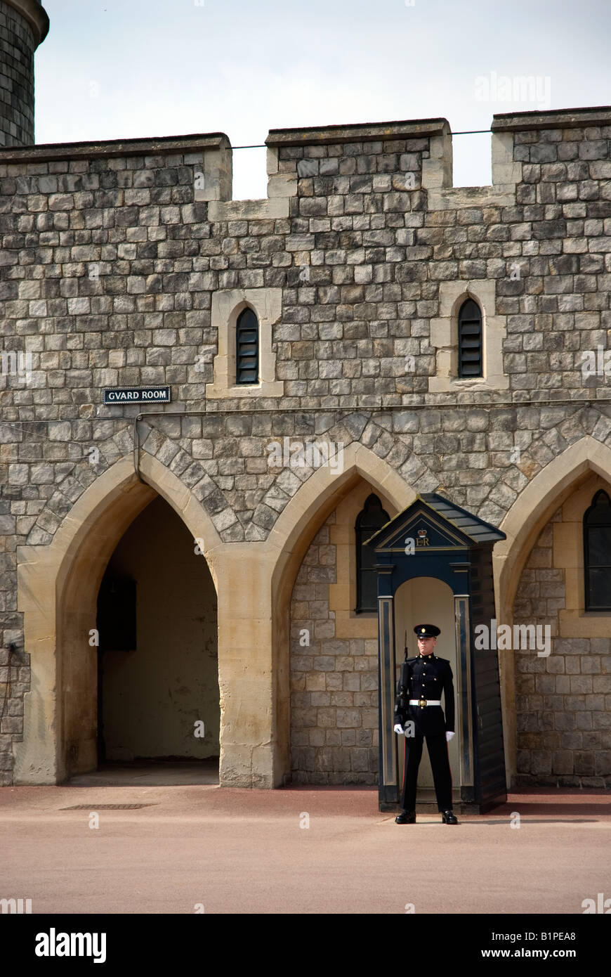 Windsor Castle guards Windsor England UK Stock Photo - Alamy