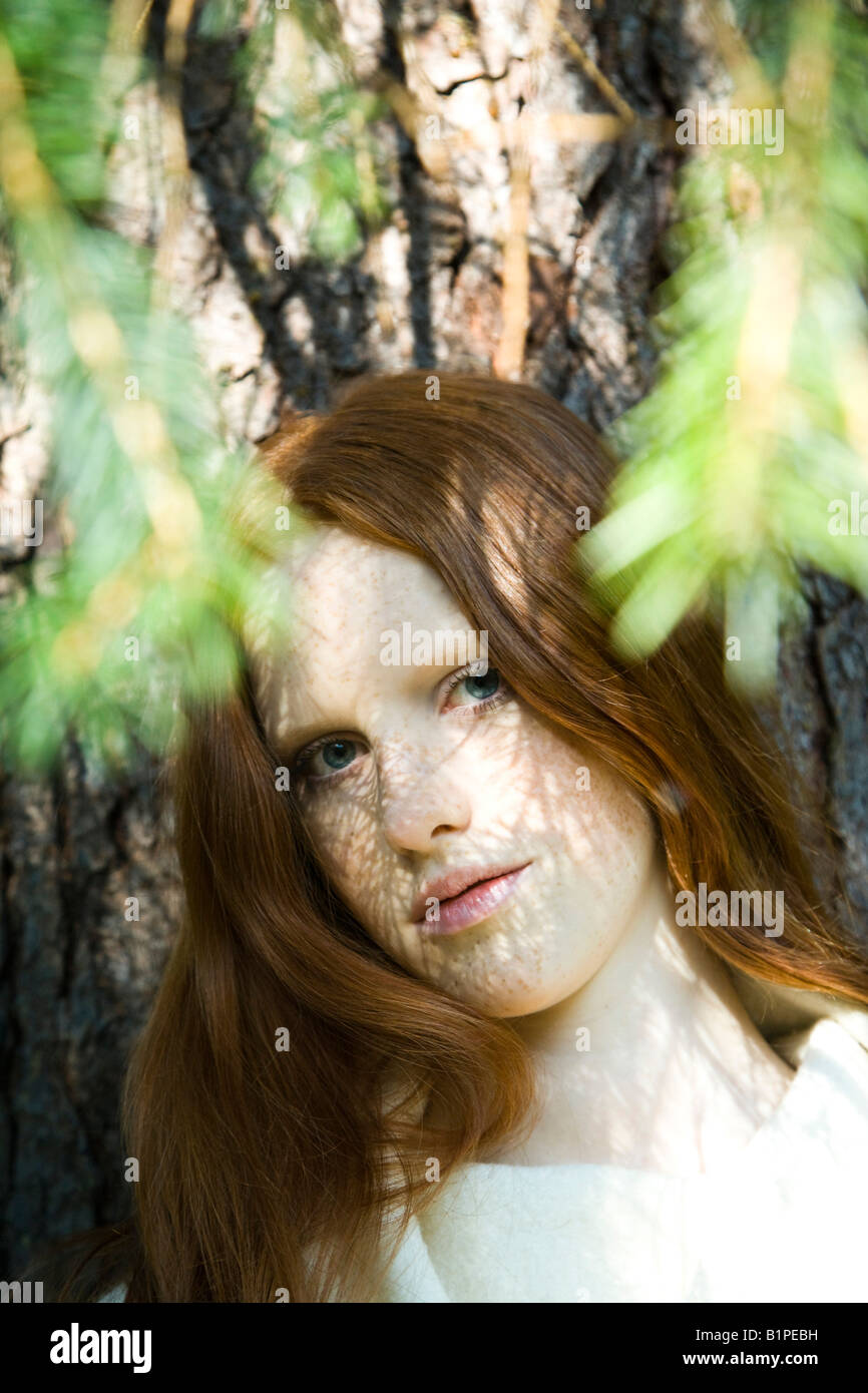 Young ginger woman portrait Stock Photo - Alamy