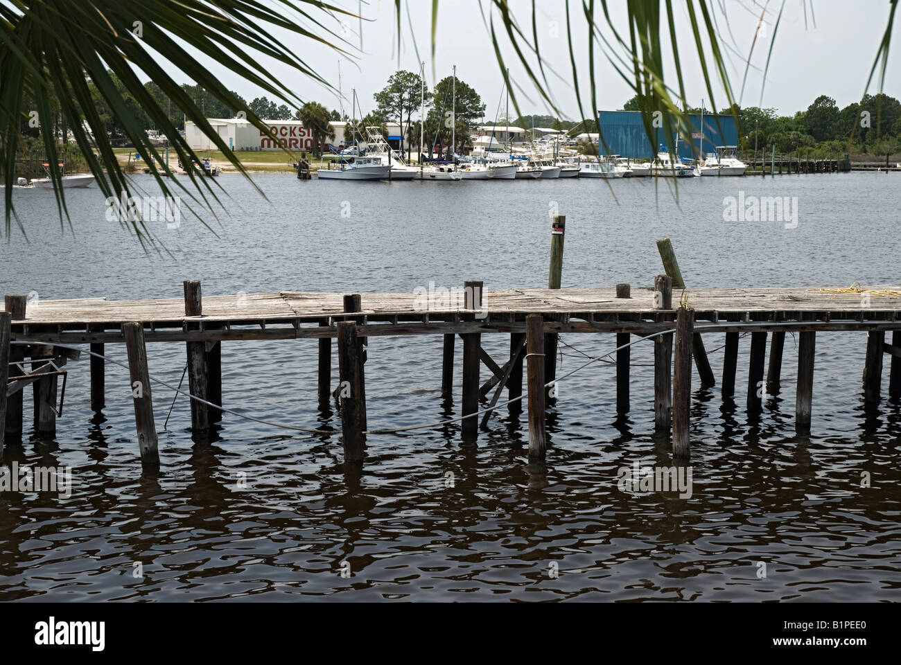 along the waterfront of the Carrabelle River at Carrabelle Florida ...
